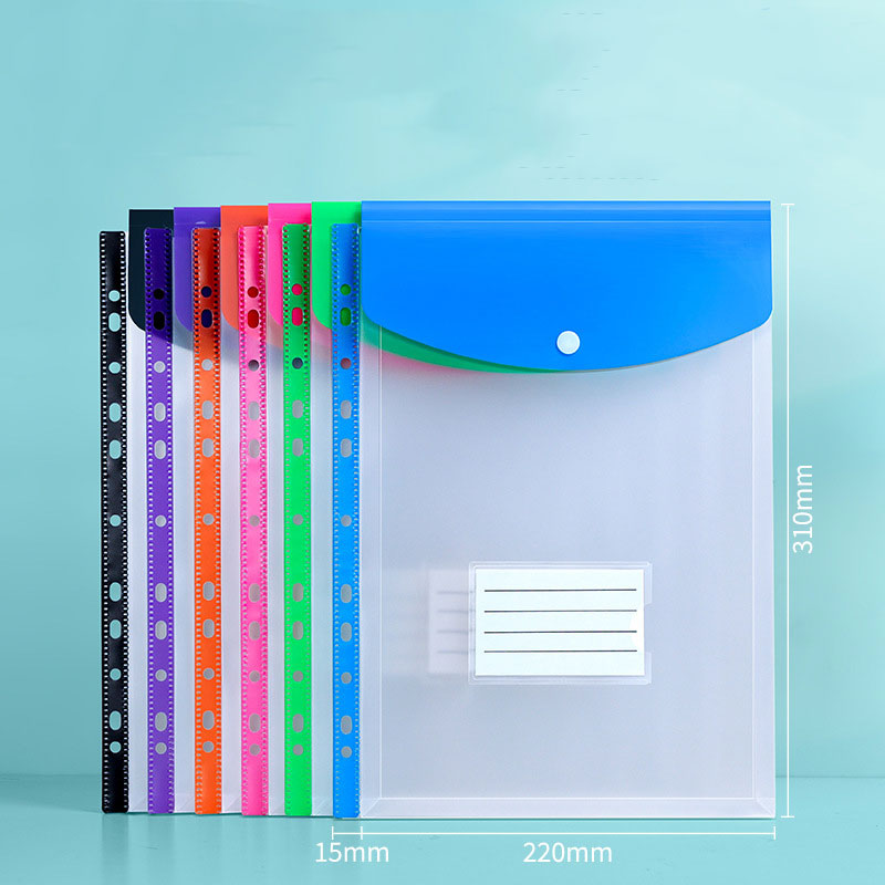 A4 Waterproof Plastic Document Folder: Binder-Compatible & Indexed ...